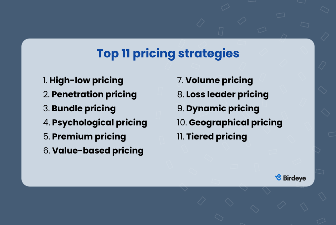 Top 11 pricing strategy ideas to increase your profits | Birdeye