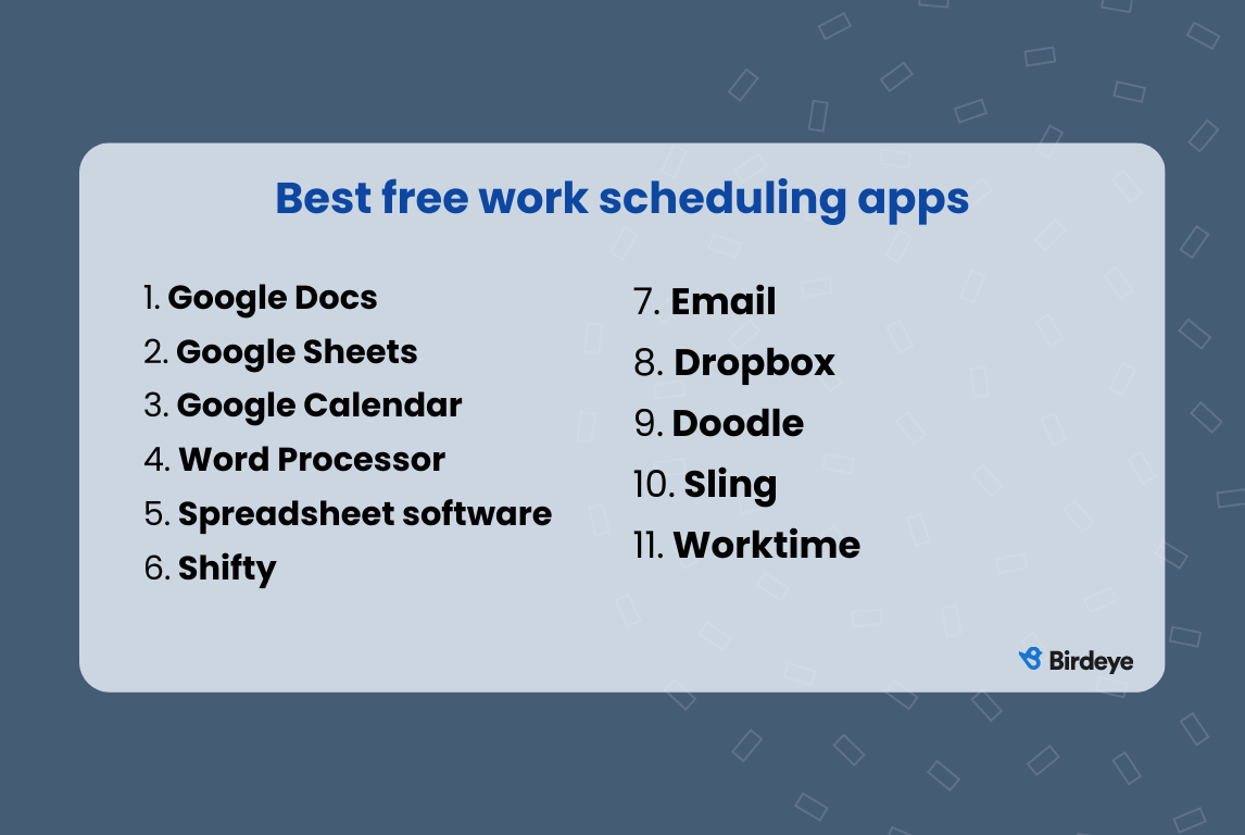 Best work schedule apps for your business in 2023 | Birdeye