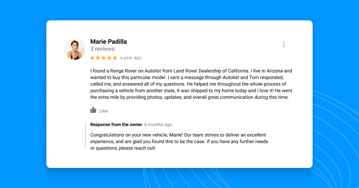 The dealership’s guide to car dealer reviews and ratings | Birdeye