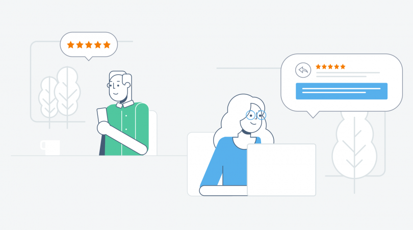 Positive review examples + response templates I Birdeye