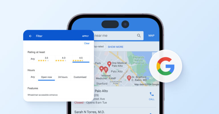 Google Maps' rating filter I Birdeye