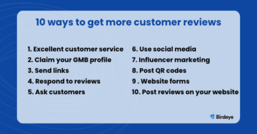 10 ways to get more customer reviews, plus examples | Birdeye