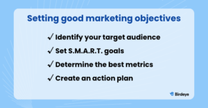 Marketing objectives: Small steps toward big goals | Birdeye