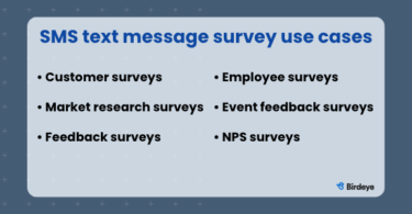 Unlock insights with SMS text message survey | Birdeye