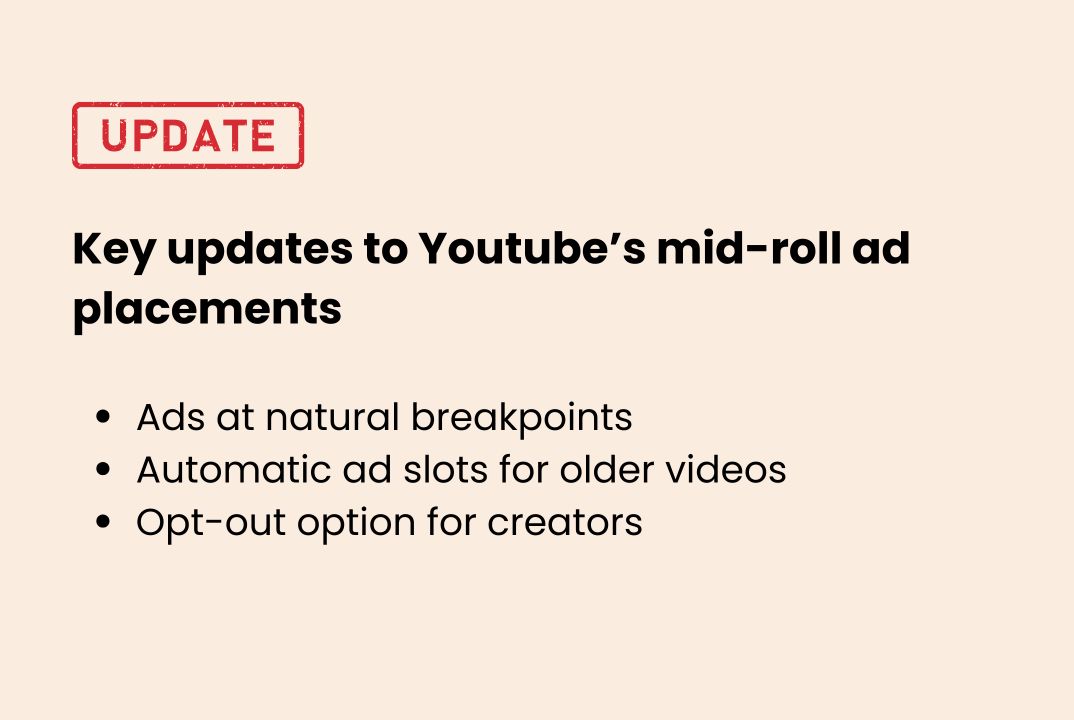 Learn about YouTube’s mid-roll ads features & more | Birdeye