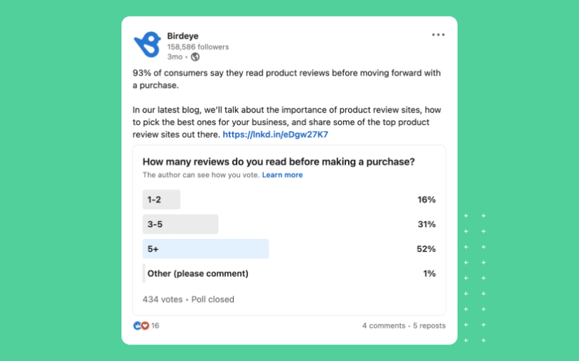 15 Social media engagement posts for your company | Birdeye