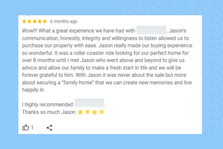 10 Best review samples for real estate agents | Birdeye