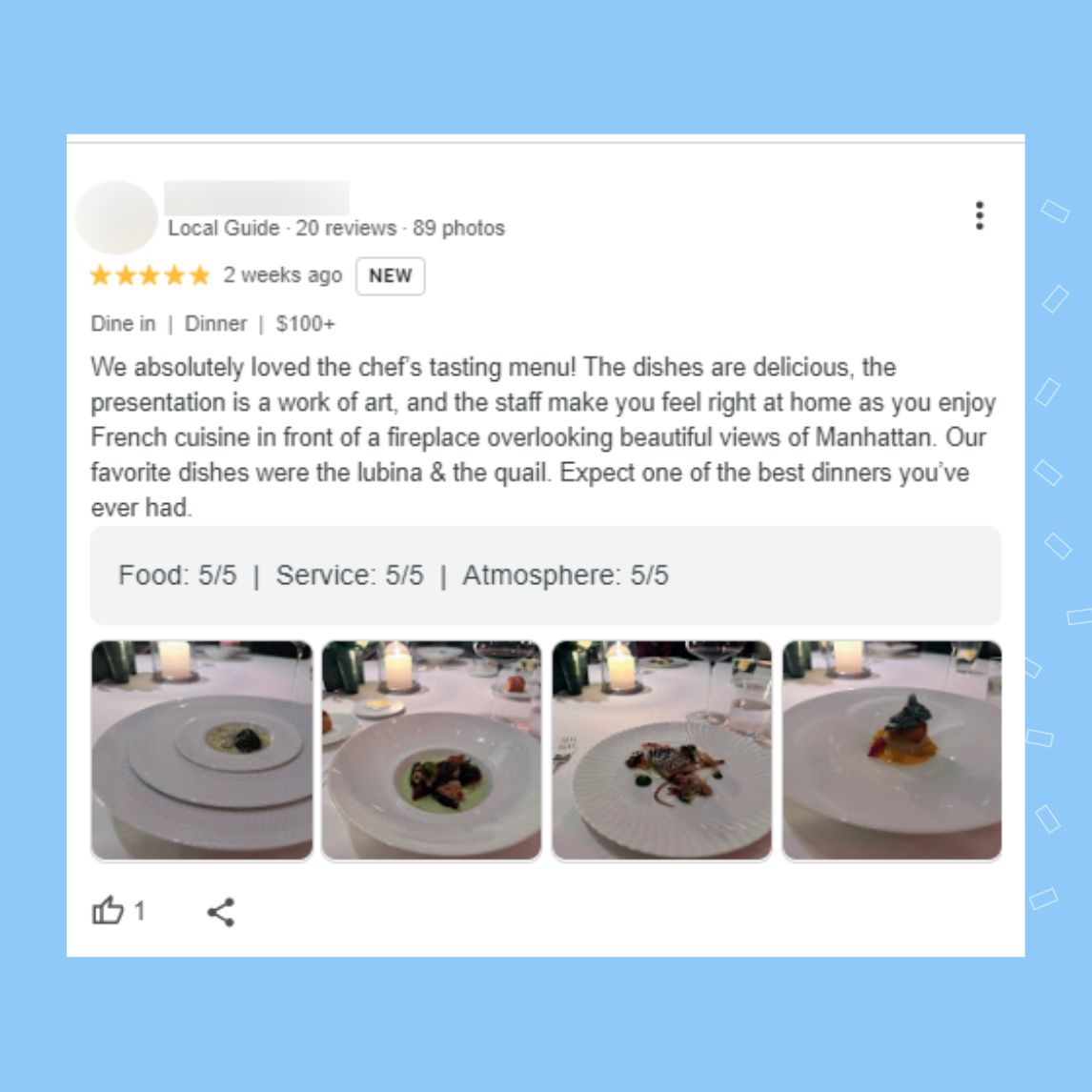 Culinary kudos: 40+ good restaurant review examples | Birdeye
