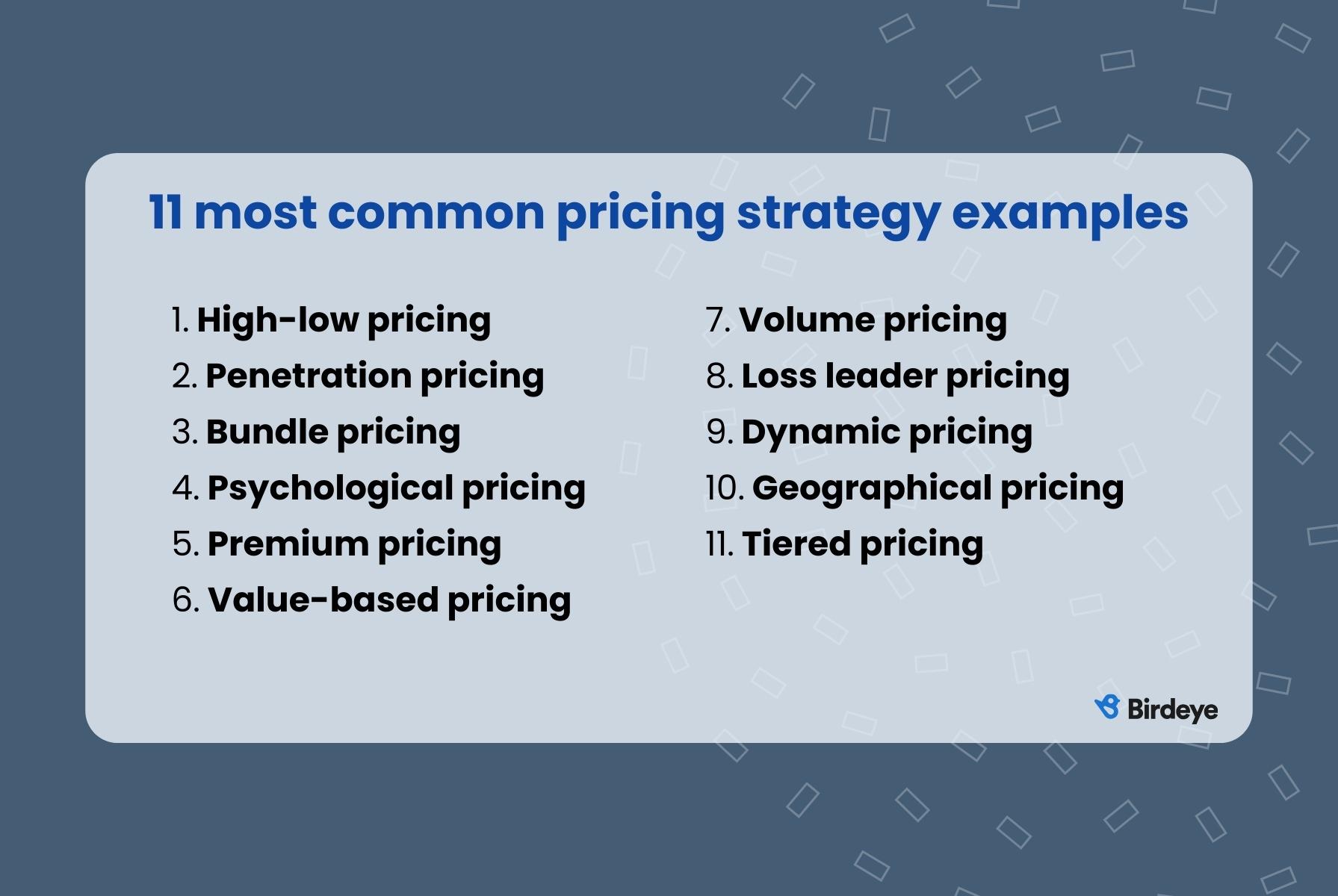 11 Pricing strategy examples to increase your profits | Birdeye