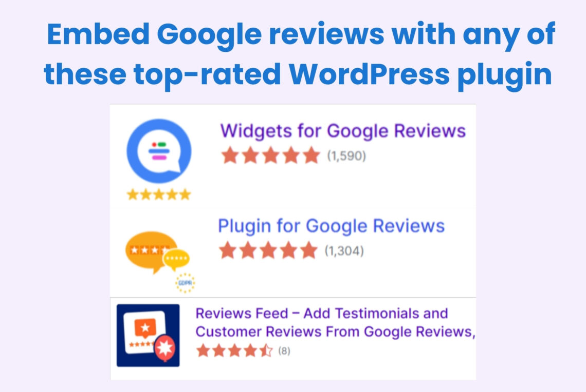 5 ways to embed Google reviews on your WordPress | Birdeye