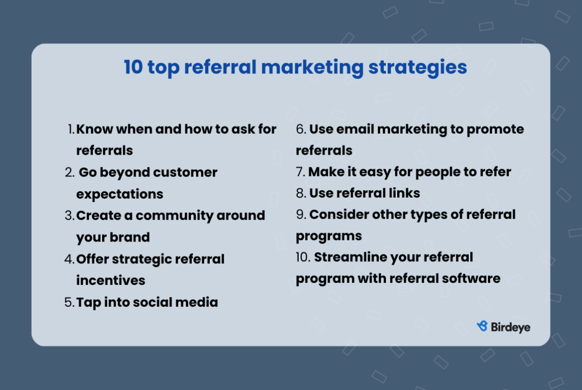 10 referral marketing strategies to help you get ahead | Birdeye