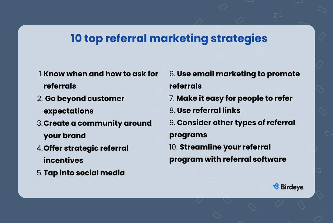 10 referral marketing strategies to help you get ahead | Birdeye