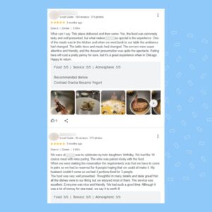 Culinary kudos: 40+ good restaurant review examples | Birdeye